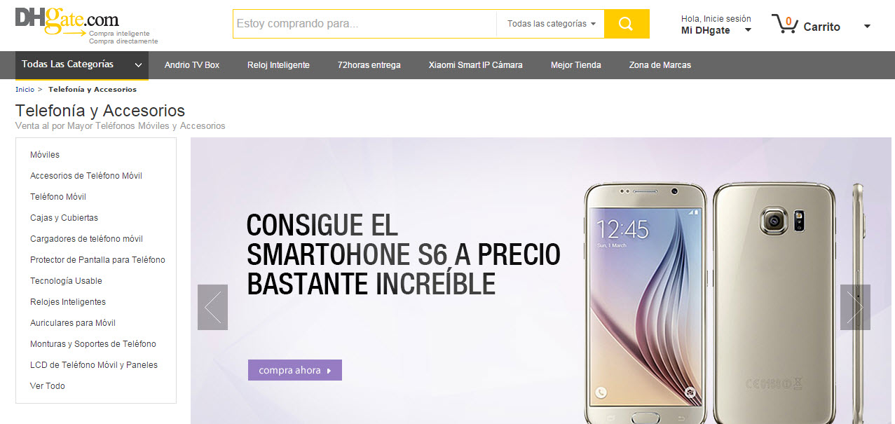 Dhgate Opiniones 2023 de la tienda en español, móviles y tablets