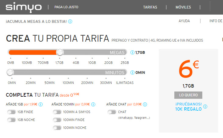 Tarifas Simyo 2020: contrato, prepago e internet a examen